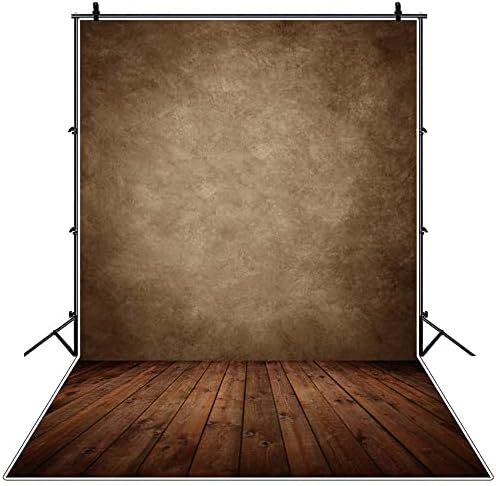 Amazon.com : 6x8ft Dark Brown Wall with Wooden Floor Photography ...