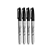 Amazon.com : Sharpie Permanent Markers, Fine Point, Black Ink (4-Pack ...