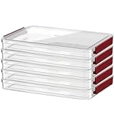 Amazon.com: Clear A4 Paper Storage Box with Lids, Plastic A4 File ...