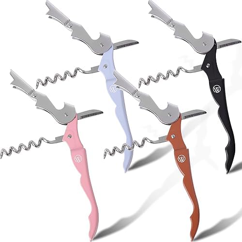 Amazon.com: Open The Wine Bottle Opener - 4 Pack Corkscrew Wine Opener ...