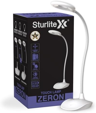 Buy Sturlite Zeron 5W Rechargeable LED Table Lamp| (3 in 1) Dimmable ...