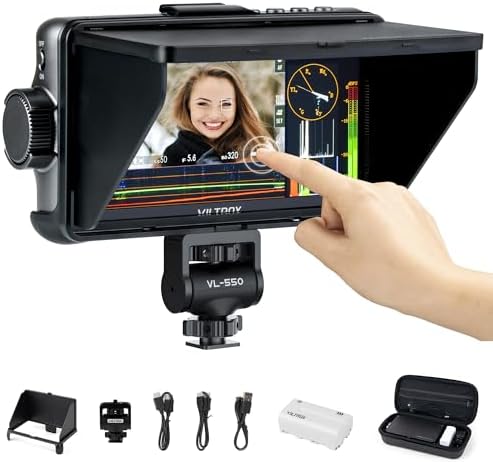 Amazon.com : VILTROX DC-550 Pro Touchscreen Camera Field Monitor 4K ...