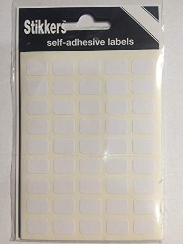 White Sticky Labels Self Adhesive Labels 9mm x 13mm - 360 Stickers ...