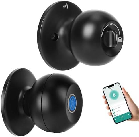 LeeRong Thumbprint Door Knob,Finger Print Door knobs,Biometric Smart ...