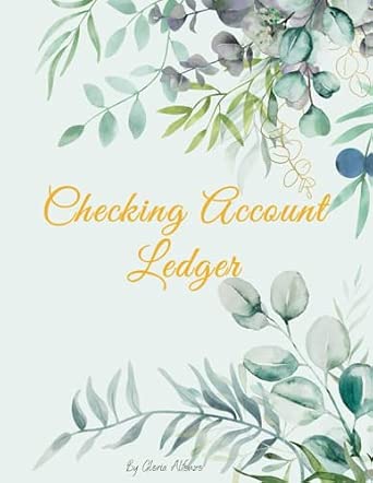 Checking Account Ledger: Check and Debit Card Register. 20 Row Per Page ...