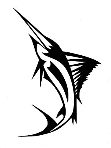 Amazon.com: Custom Swordfish Vinyl Decal - Personalized Sailfish ...