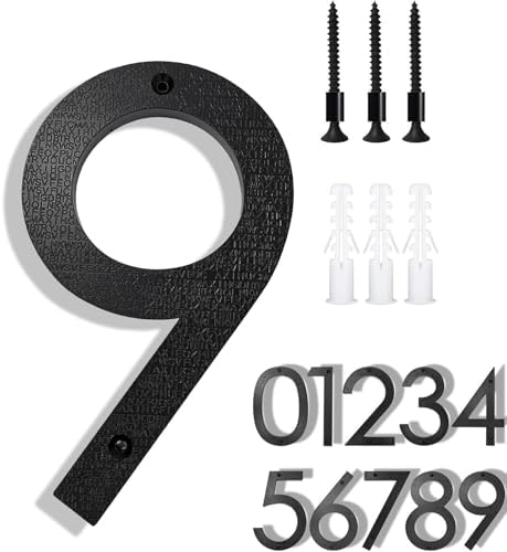 10 Inch House Numbers Large Floating Address Numbers, Modern Address ...