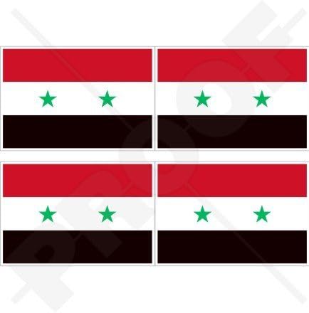 Amazon.com - SYRIA Syrian Arab Republic Flag ARABIC 2" (50mm) Vinyl ...