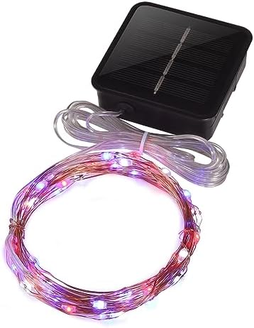 Magicnight Small Red White and Blue Solar Lights, Short Patriotic Solar ...