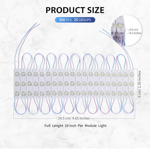 Snapklik.com : 500 Pcs LED Module White 6500K 12W LED Storefront Lights ...