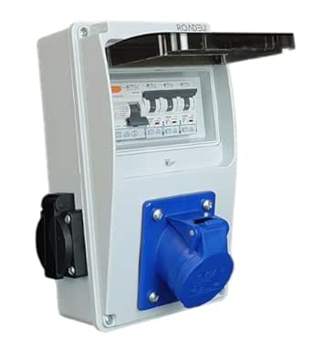 RoadEu - UK Power Distribution Box - 2X 13Amp Socket and CEE 32Amp ...