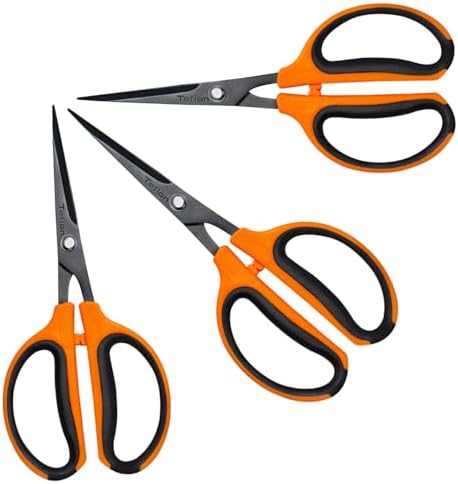 Amazon.com : GreenTiger Garden Scissors, 65mm Extra-Long Blade, Golden ...