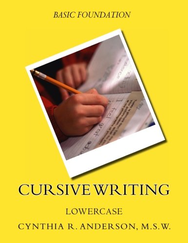 Cursive Writing: Anderson, Ms. Cynthia R.: 9781484880005: Books - Amazon.ca