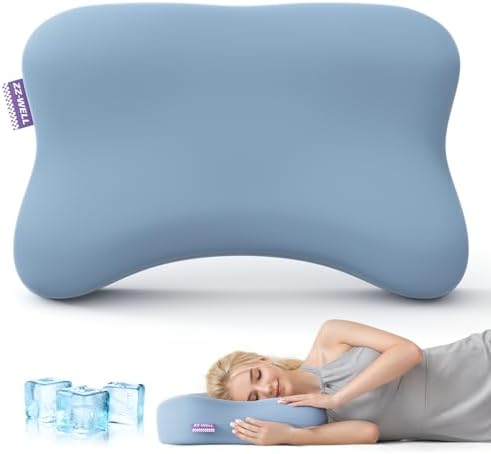 Amazon.com: pillohh. Ergonomic Side Sleeper Contoured Pillow for Neck ...