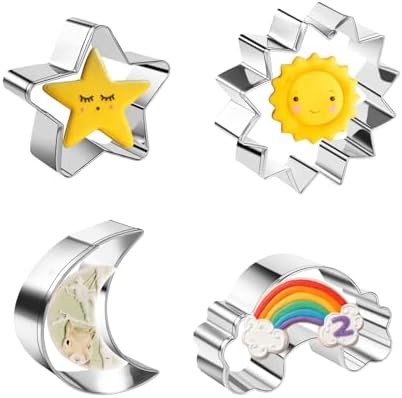 Amazon.com: Star, Moon, Cloud and Sun Cookie Cutters 9 Piece Set - Twinkle Twinkle Little Star ...