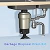 QruiLanTu Garbage Disposal Drain Kit, Kitchen Sink P-Trap 1 1/2, Space ...