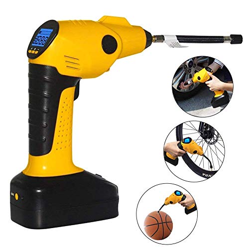 CARYWON Portable Air Compressor Mini Hand Held Tire Inflator Electric ...