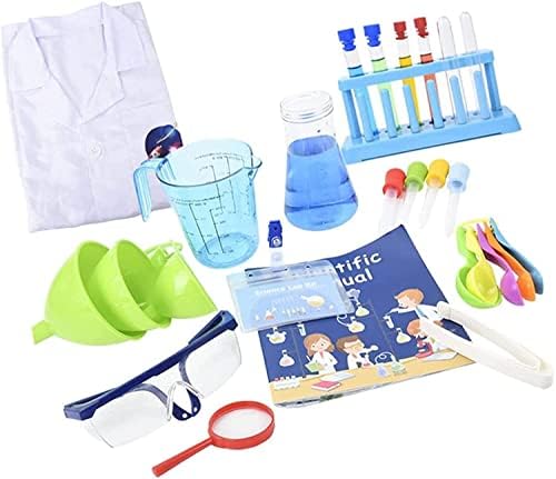 SYOSI Kids Science Experiment Kit with Goggles Scientist Coat Costume ...
