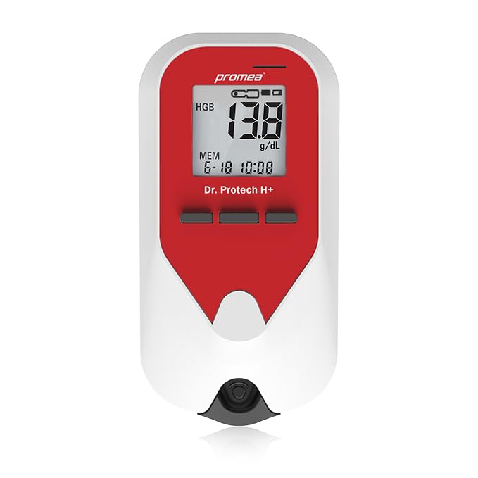 Dr. Protech Hemoglobin Analyzer - Hb Meter with 25 Cuvettes (Hemoglobin ...