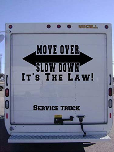 Amazon.com: Move over slow down it's the law! Solid arrows Custom rear ...