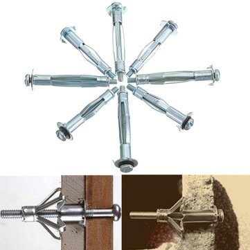 Metal M4 Plate Board Drywall Cavity Wall Anchors Brolly Plug Fixings ...