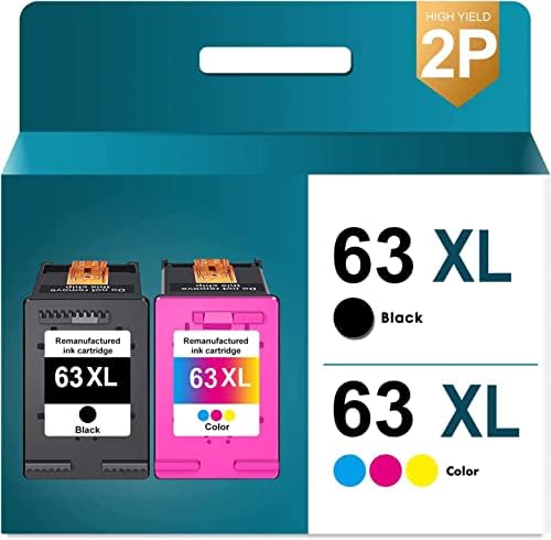 Amazon.com: 63XL 63 XL Ink Cartridge Combo Pack Compatible for HP 63 XL ...