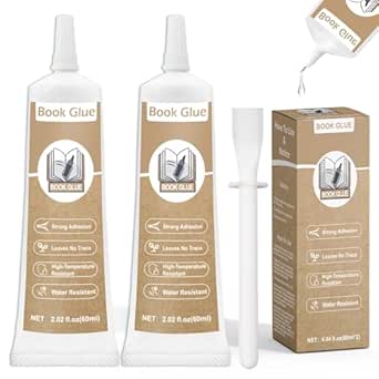 Amazon.com: WAN2TLK Book Glue, 120ml Flexible Book Binding Glue, Dries ...