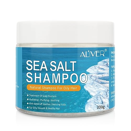 Sea Salt Shampoo, 200g Sea Salt Hair Treatment Shampoo, Deep Cleansing ...