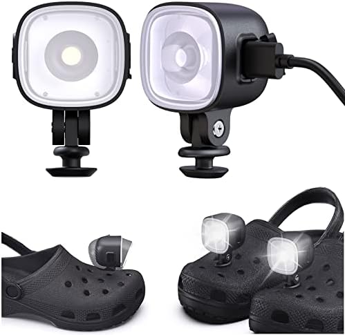 2 Pcs Headlights for Croc, Rechargeable Led Croc Headlights Lights IPX6 ...