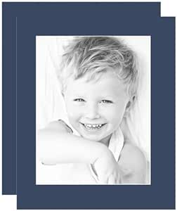 Amazon.com: 10x13 Deep Blue/Midnight Blue Custom Mat for Picture Frame ...