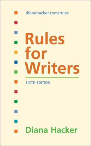 Amazon.com: Rules for Writers: 9780312485733: Hacker, Diana: Books
