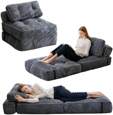 Amazon.com: HIGOGOGO Folding Couch Sofa Bed, Convertible Sleeper Chair ...