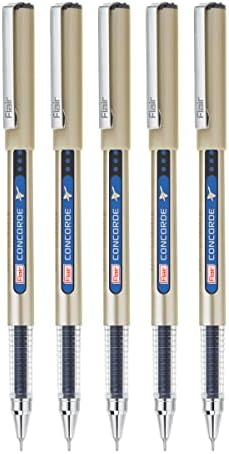 FLAIR Concorde Gel Pen Box Pack | Diamond Tip | Waterproof Gel Ink ...