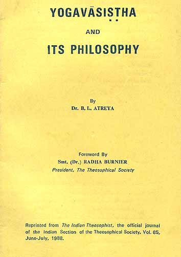 YOGAVASISTHA AND ITS PHILOSOPHY: DR. B. L. ATREYA: 8903602615295 ...
