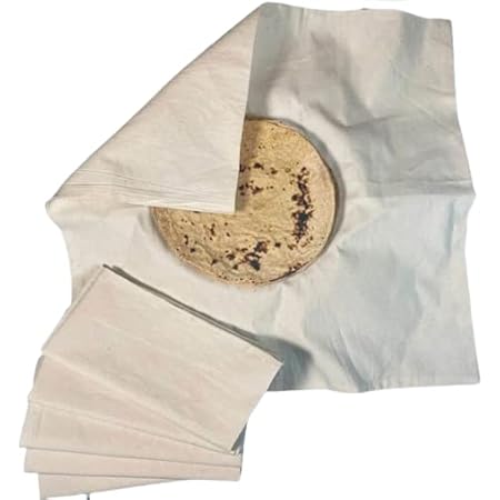 Buy MAINDAIS Set of 6 Cotton Double Layer Roti Clothes Wrap (15x15 ...