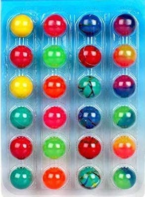 M2K HUB® 24 ps Jumping Balls for Kids, Small Crazy Bouncy Ball for Kids ...