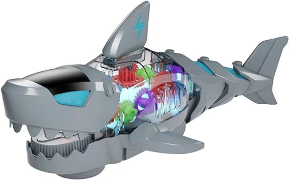 Electric Shark Toy | Shark Toy with Moving Mouth,Sea Animal Gear Toys ...