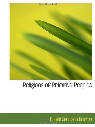 Religions of Primitive Peoples : Amazon.in: Books