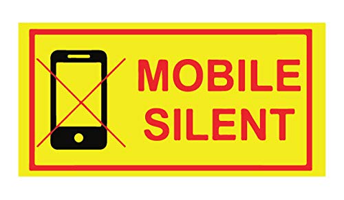 VVWV Put your Mobile Phones Silent Mode Sign Sticker for Public Private ...
