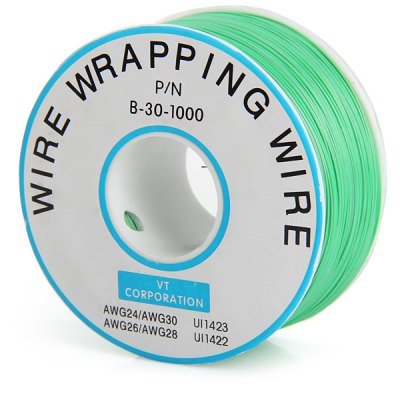 Green PCB Copper Core Jumper Wire Single Conductor Coil Cable for DIY ...