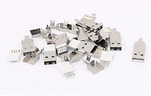 Amazon.com: XINGYHENG 40Set Premium USB Connector with Shell Type-A ...