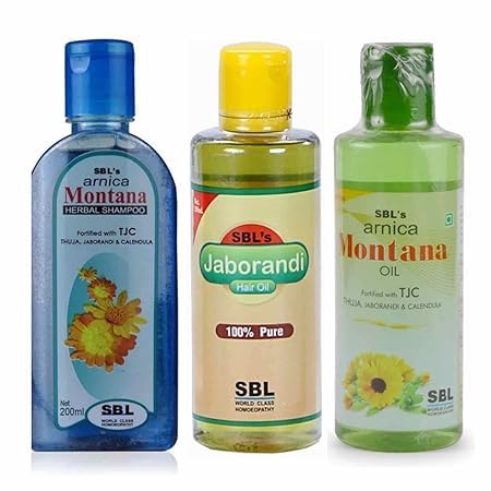SBL Arnica Montana Shampoo & SBL Arnica Montana Hair Oil & SBL ...