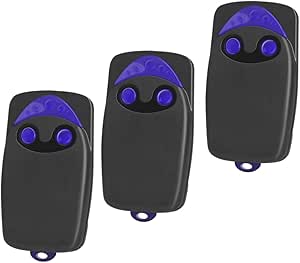 3PCS Garage Door Opener Hand Transmitter, Compatible with Nice FLO2 ...