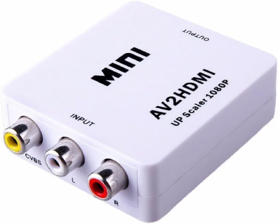 APICH Adaptador RCA a HDMI, Convertidor RCA (AV) a HDMI : Amazon.com.mx ...