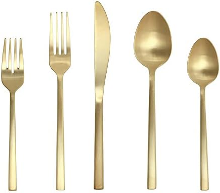 Amazon.com: Stainless Steel Flatware, 5 Pc. Placesetting by Fortessa ...