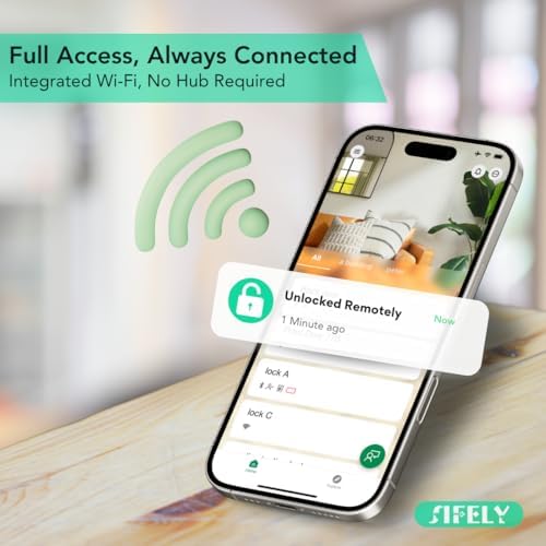 Built-in WiFi Fingerprint Smart Deadbolt with Keypad – Keyless Entry ...