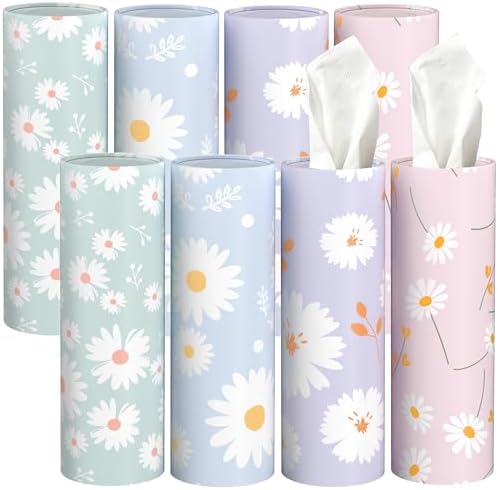 Amazon.com: Car Tissue Cylinder with Facial Tissues Bulk, 4 Packs ...