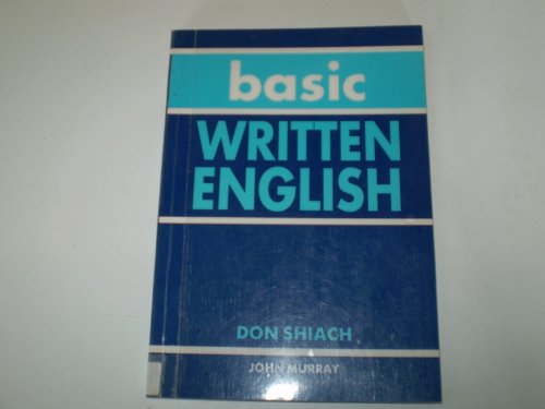 Basic Written English: Don Shiach: 9780719570308: Amazon.com: Books