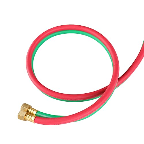 Snapklik.com : ABN Oxygen Acetylene Hose 1/4 Inch B Fittings Twin ...