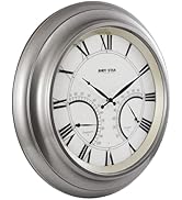 Amazon.com: ANDY STAR 24 Inch Outdoor Clocks Waterproof,Large Outdoor ...